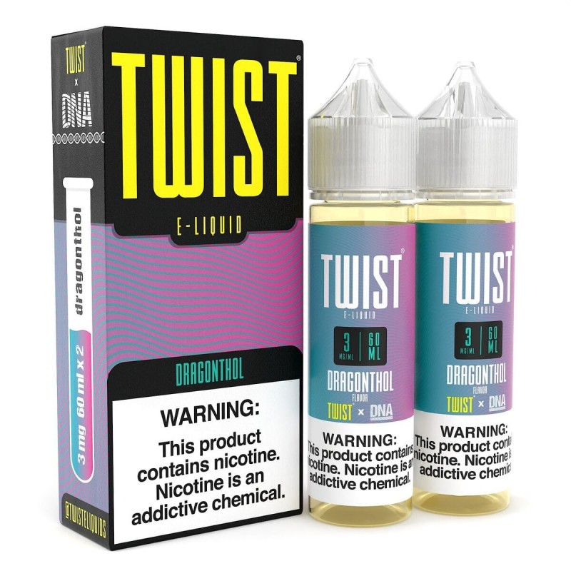 Twist E-Liquids - Dragonthol 2x60mL, lemon twist